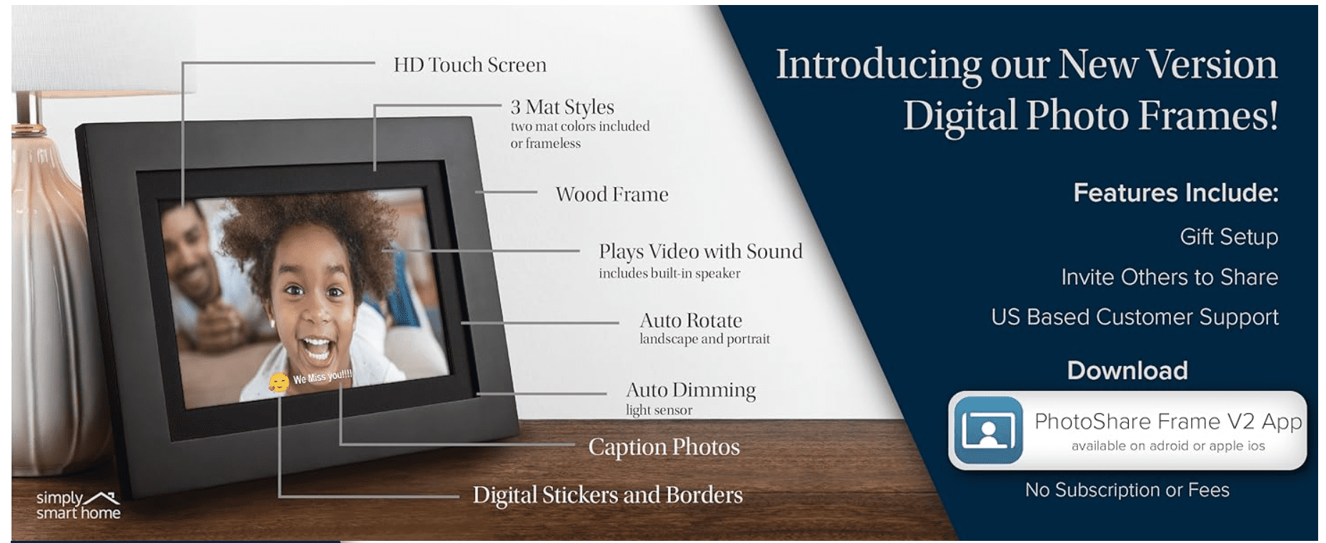 PhotoShare Digital Picture Frames | Simply Smart Home